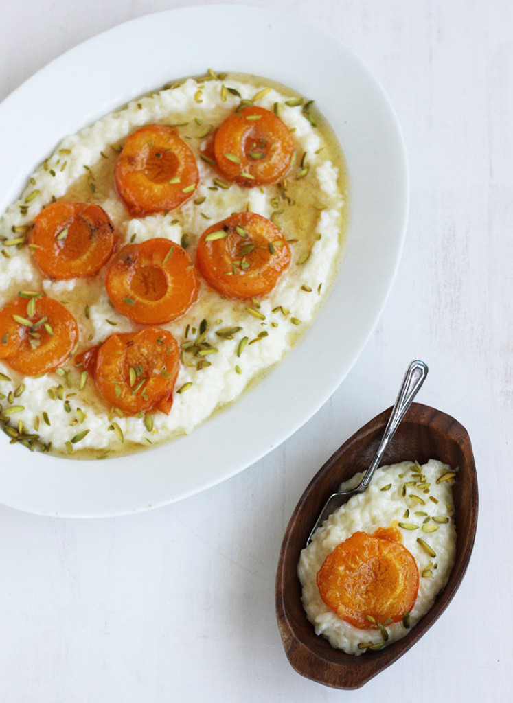 Scandi Rice Pudding + Vanilla Poached Apricots | The Sugar Hit