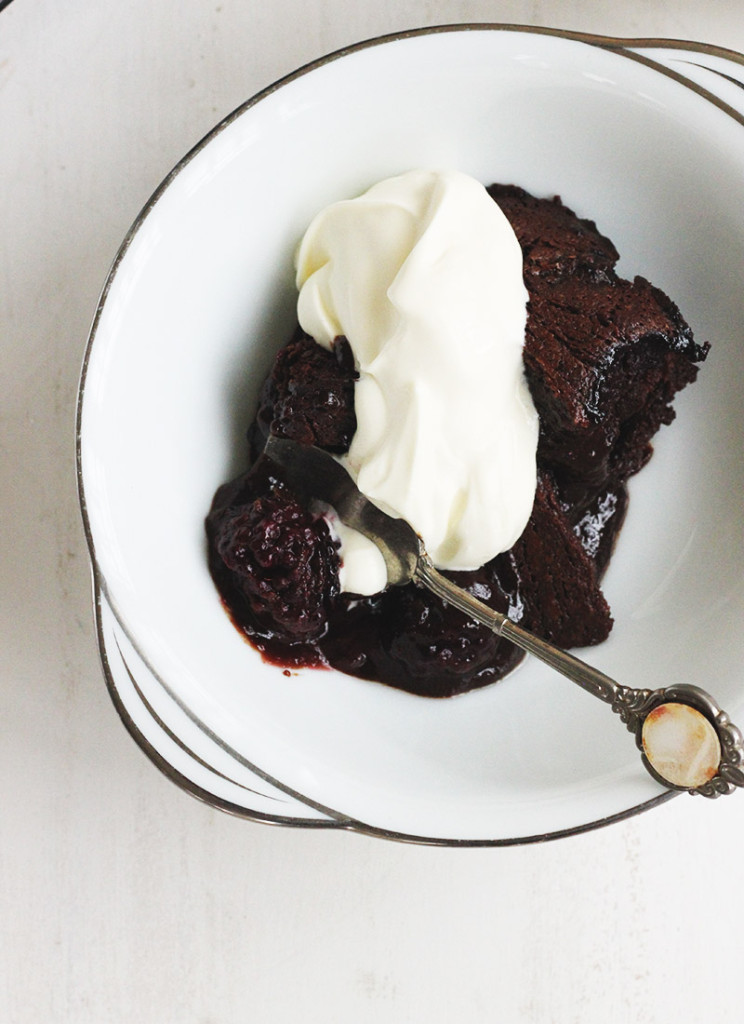Chocolate Blackberry Pudding | The Sugar Hit