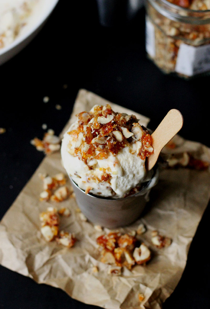 Hazelnut Praline Ice Cream | The Sugar Hit