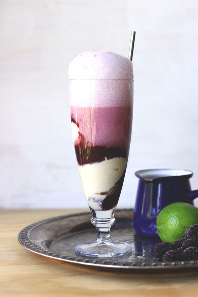 Blackberry and Vanilla Ice Cream Float | The Sugar Hit