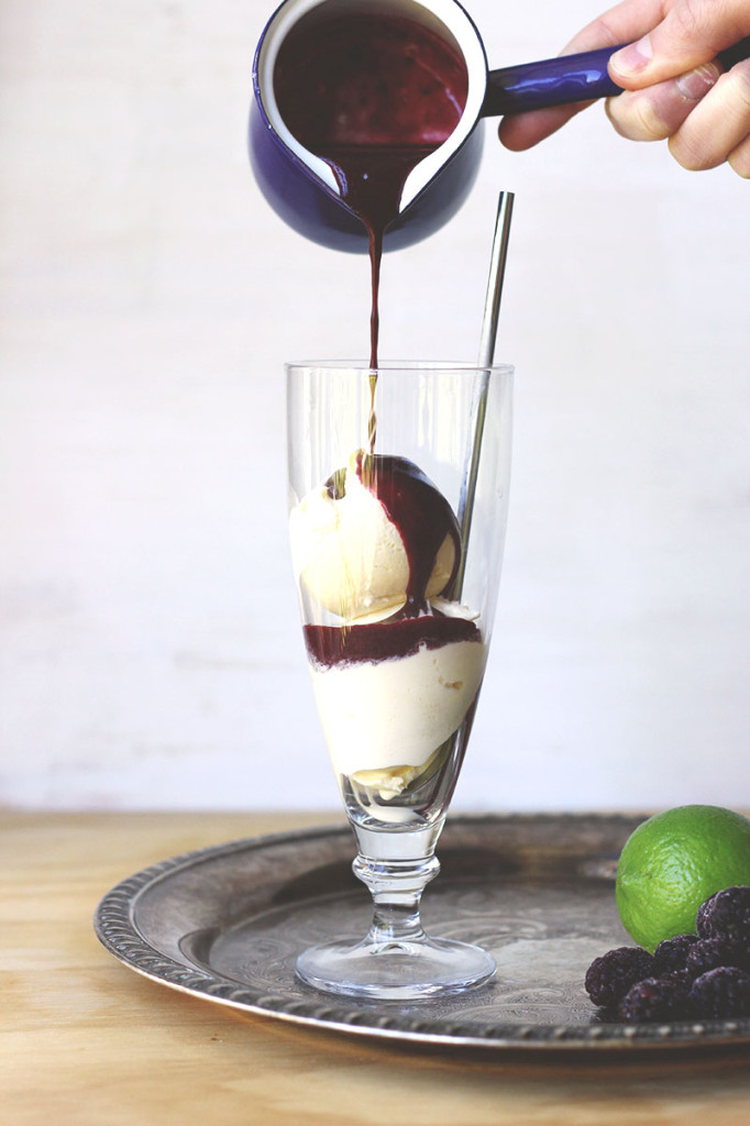 Blackberry and Vanilla Ice Cream Float | The Sugar Hit