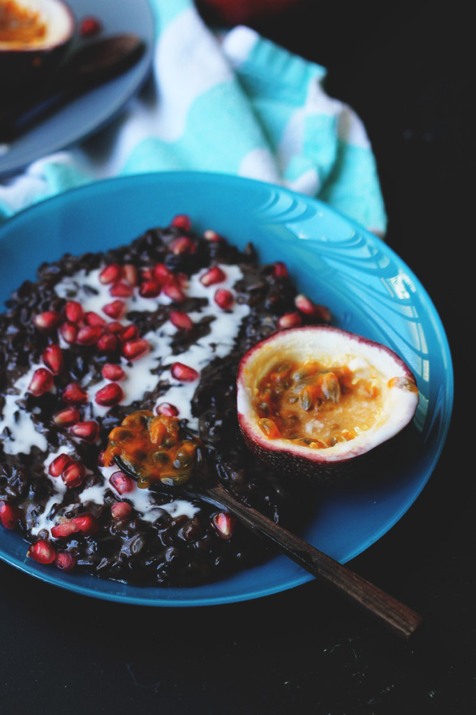 Black Sticky Rice with Pomegranate + Passionfruit {street food monday ...