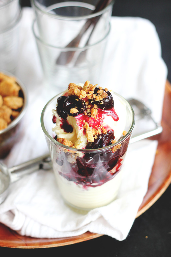 Cherry & Mascarpone Cheesecake Sundaes! | The Sugar Hit