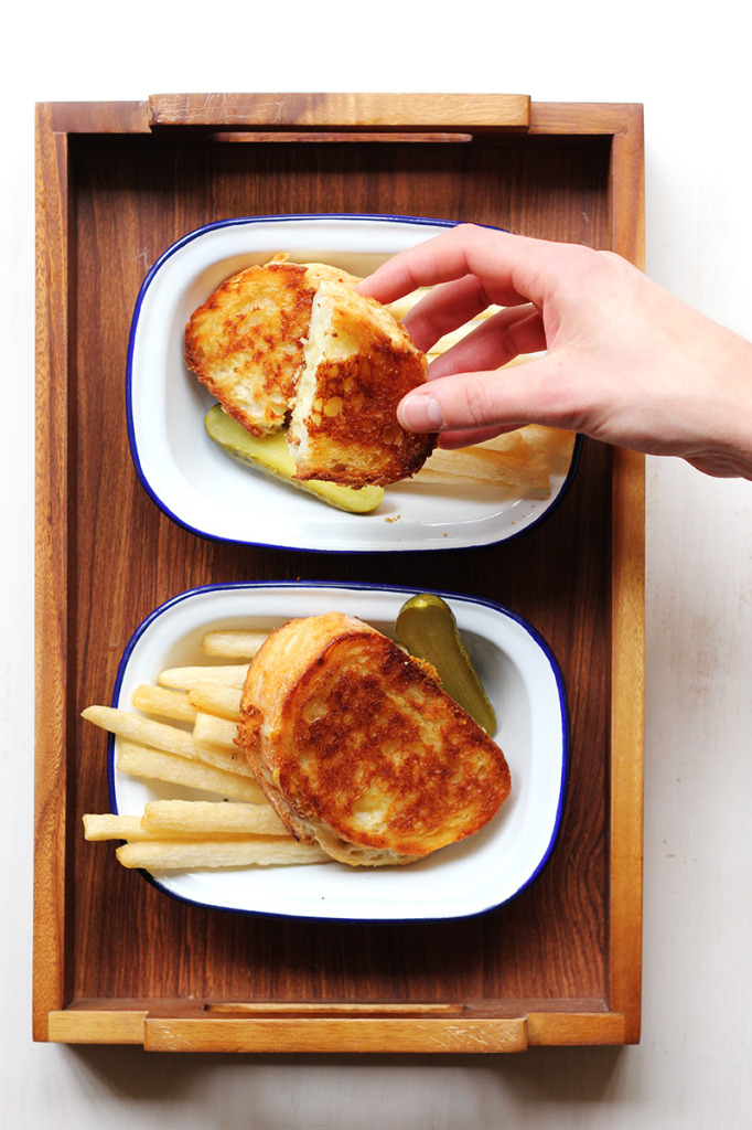 Sunday Snack Attack! Grilled Cheese & Pickles | The Sugar Hit