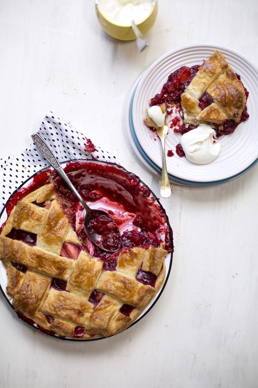 Apple Raspberry Pie with Rough Puff Pastry | The Sugar Hit