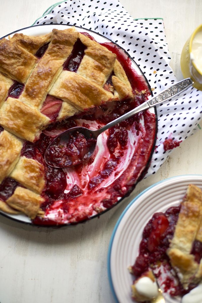 Apple Raspberry Pie with Rough Puff Pastry | The Sugar Hit