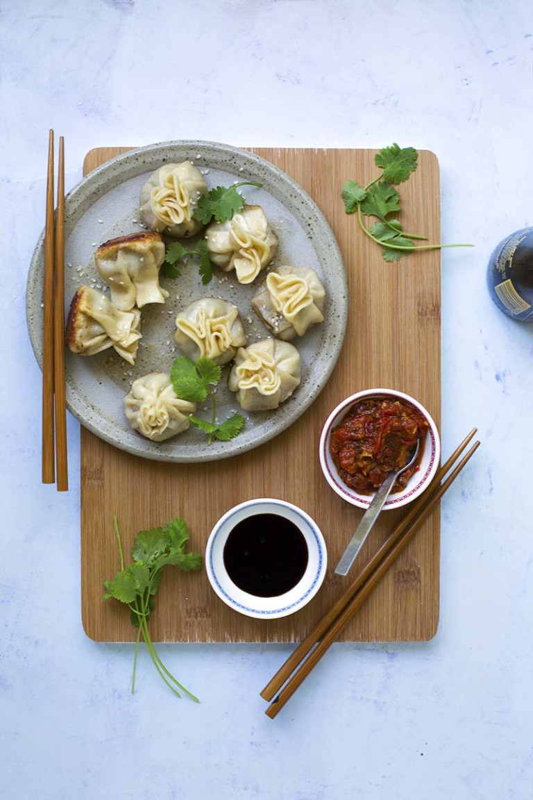 Beef Momos with Tomato Achar | The Sugar Hit