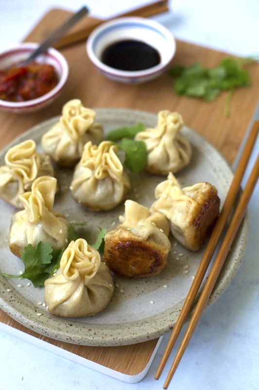 Beef Momos with Tomato Achar | The Sugar Hit