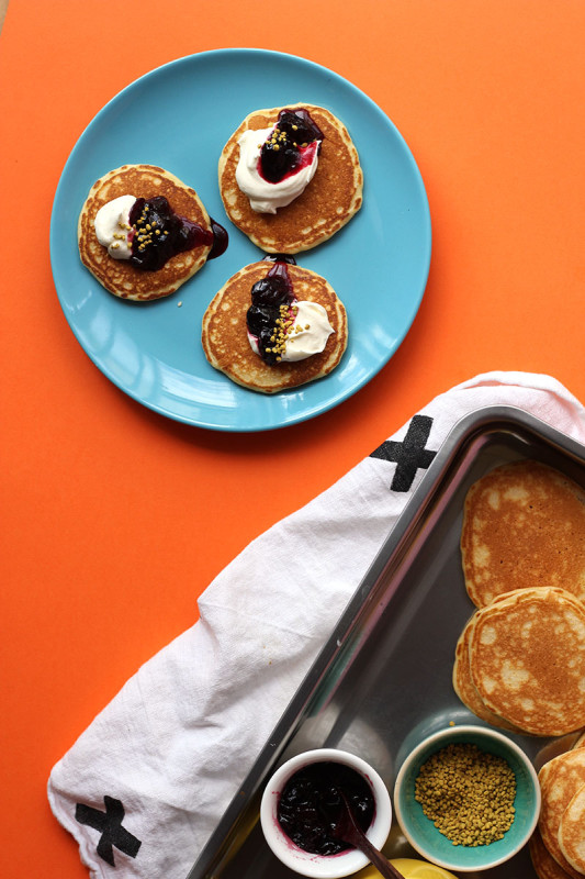 Cornmeal Pikelets with Jam & Cream | The Sugar Hit