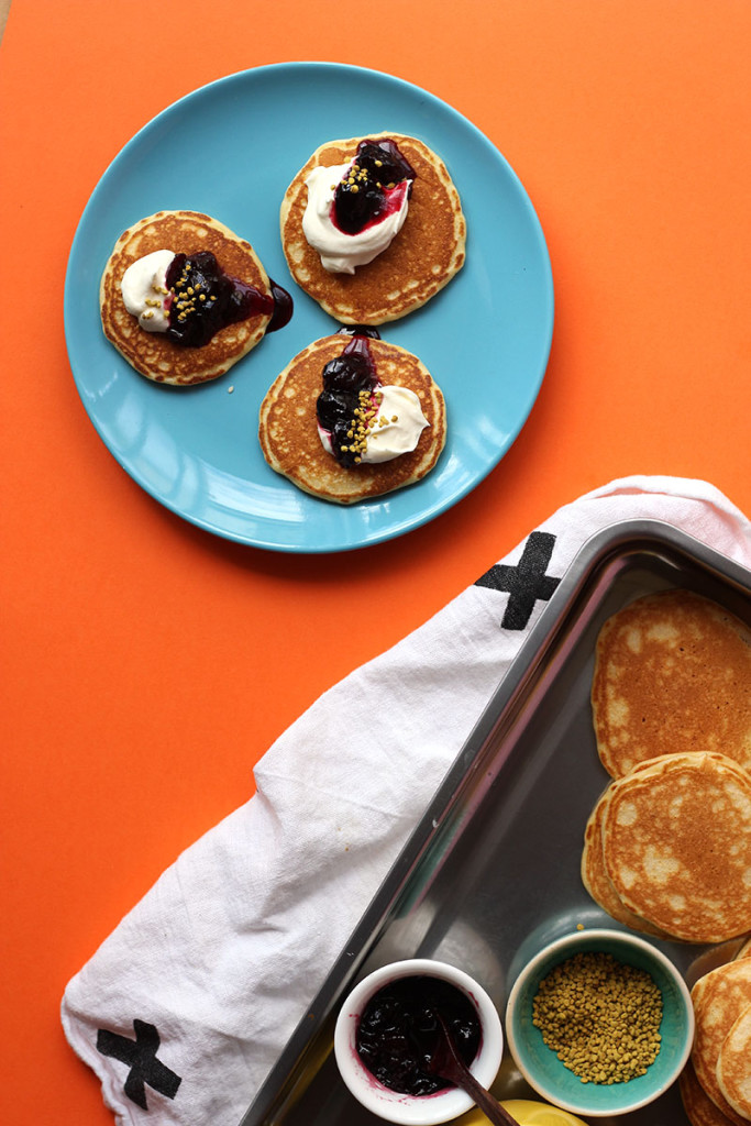 Cornmeal Pikelets with Jam & Cream | The Sugar Hit
