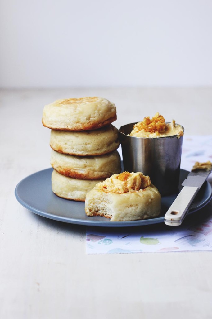Homemade Crumpets & Honeycomb Butter | The Sugar Hit