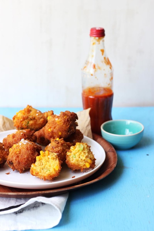Hush Puppies with Corn and Scallions! | The Sugar Hit