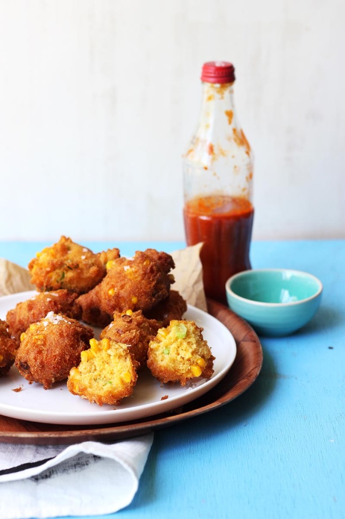 Hush Puppies with Corn and Scallions! | The Sugar Hit