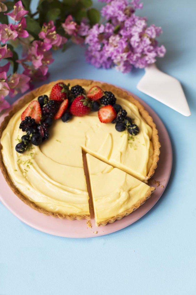 The Best Lemon Lime Cream Tart | The Sugar Hit
