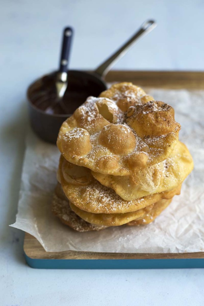 Mexican Buñuelos with Cinnamon Chocolate Sauce | The Sugar Hit