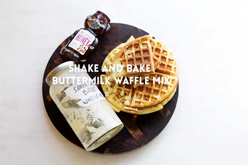 Shake and Bake Buttermilk Waffle Mix in a Jar! | The Sugar Hit