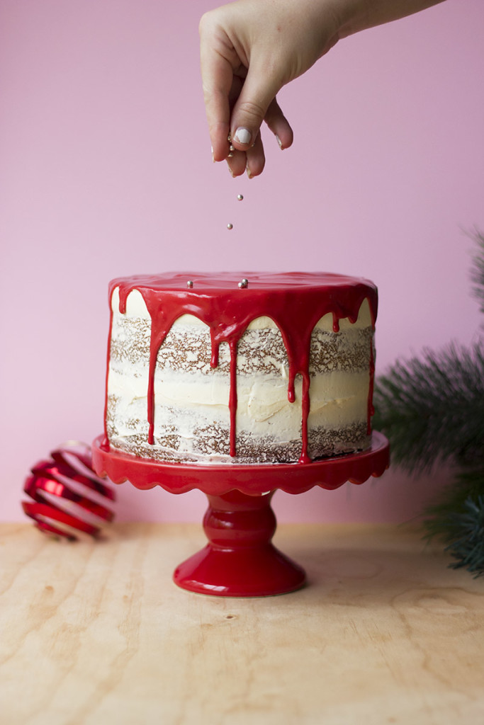 White Chocolate Peppermint Holiday Cake + GIVEAWAY! | The Sugar Hit